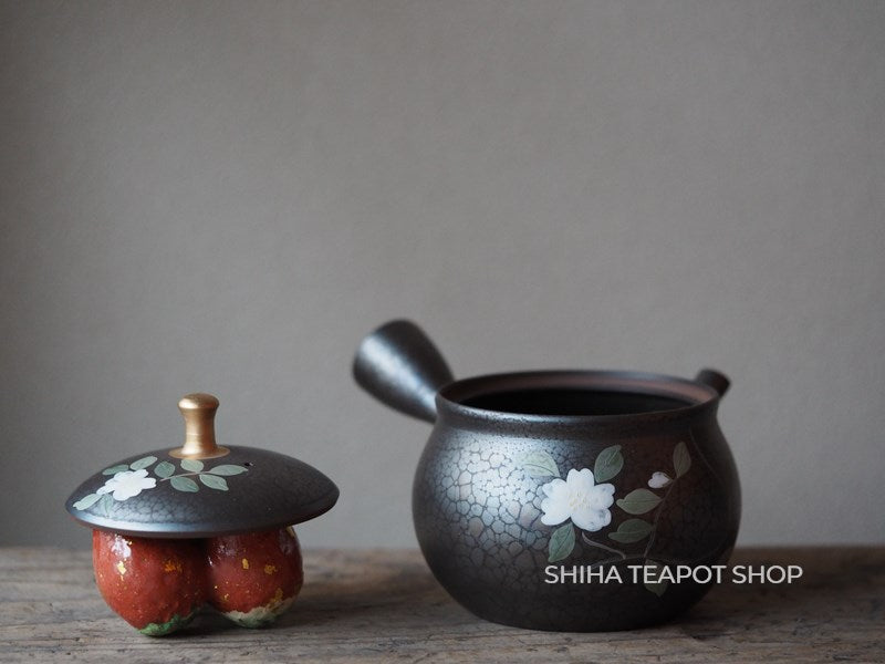 Teapot Lid Holder Rest 3 Red strawberry ceramic (Futaoki) 蓋置 – SHIHA ...