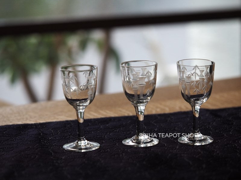 Vintage Mini Bamboo Goblet Glass (3pcs) – SHIHA TEAPOT SHOP