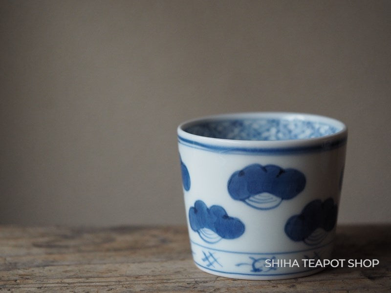 Pair Arita High-end Blue & White Porcelain Hand-paint Pine Tree Cloud ...